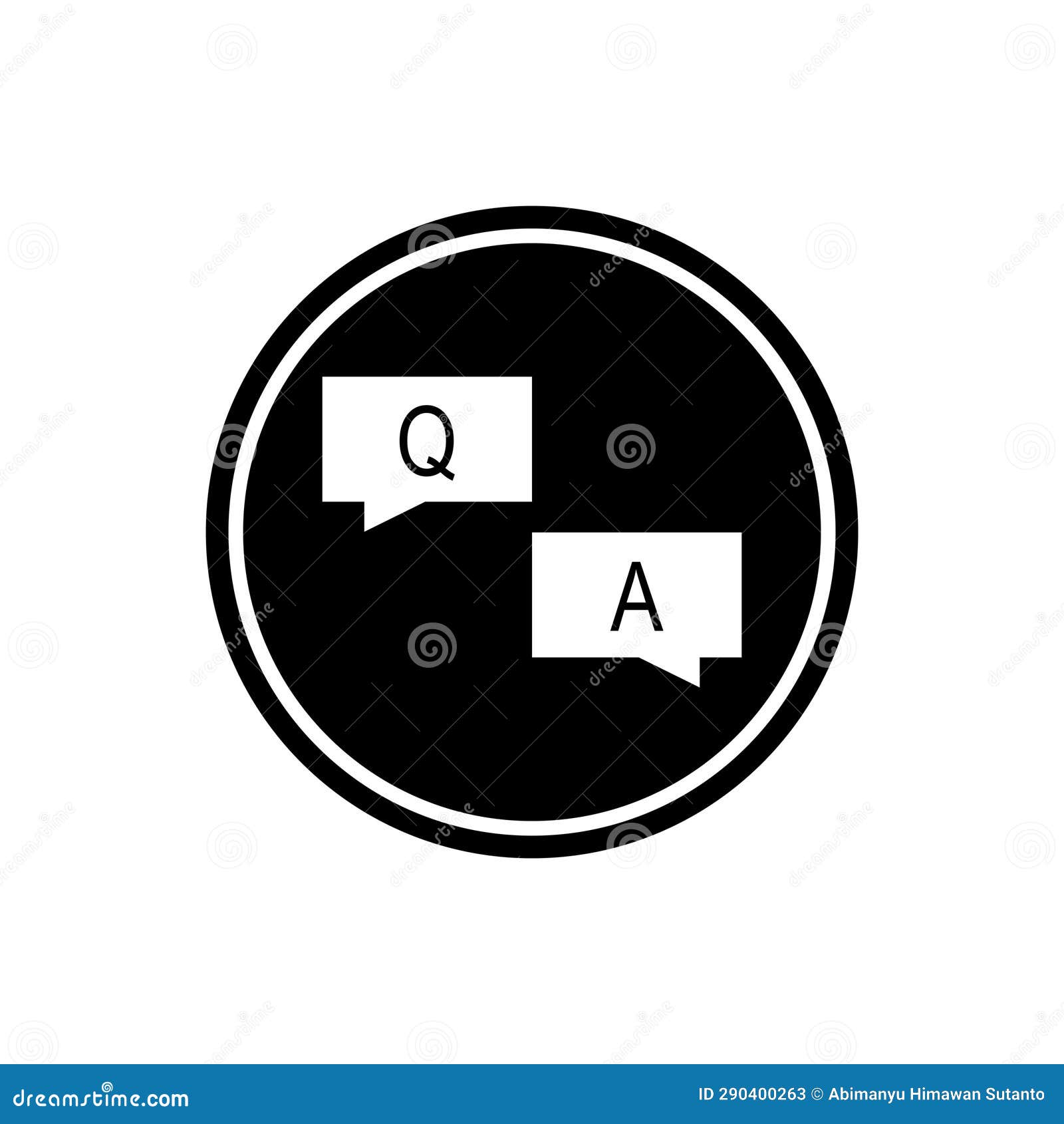 Question and Answer Icon Vector Stock Vector - Illustration of ...