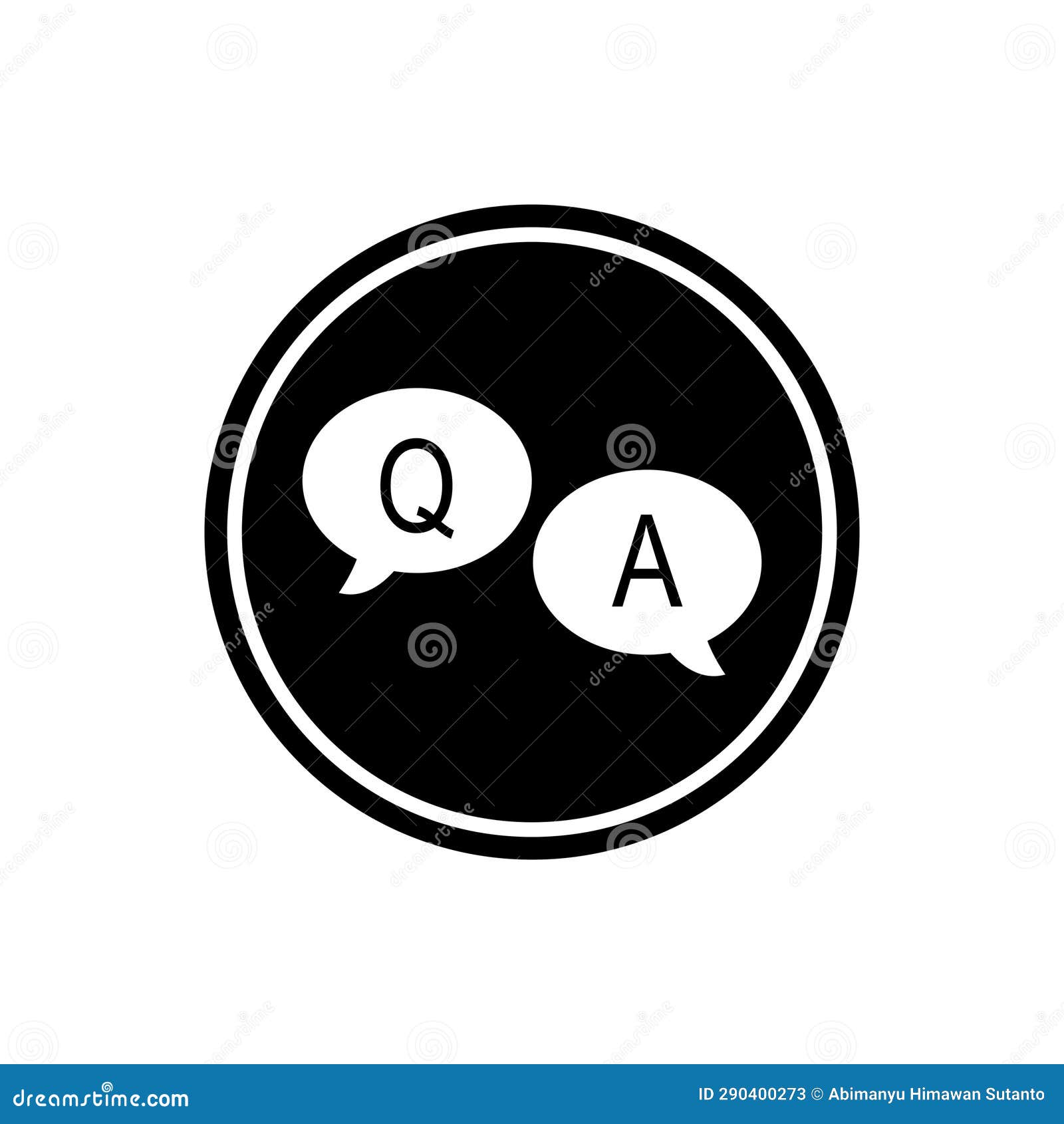 Question and Answer Icon Vector Stock Illustration - Illustration of ...