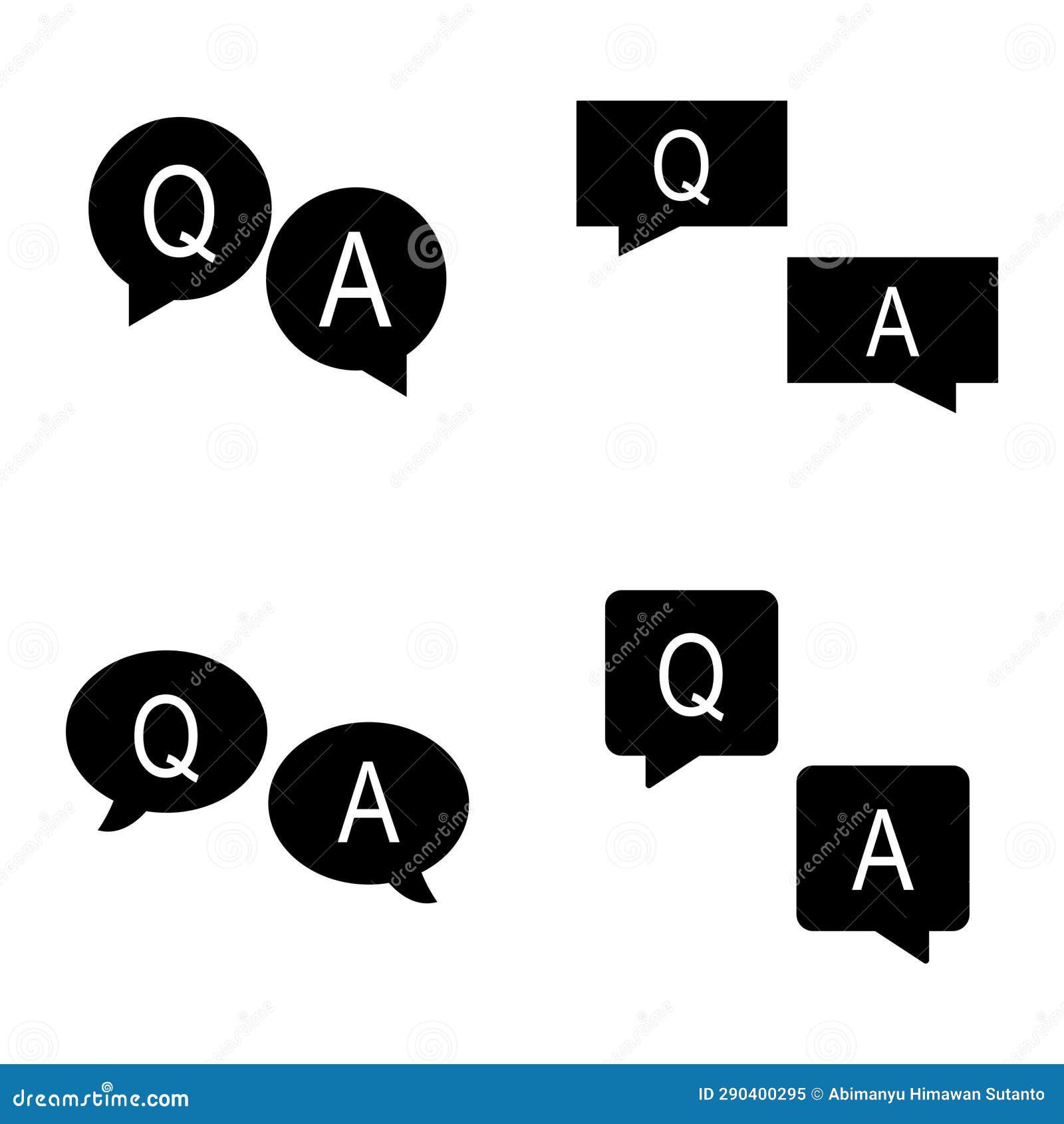 Question and Answer Icon Vector Stock Illustration - Illustration of ...