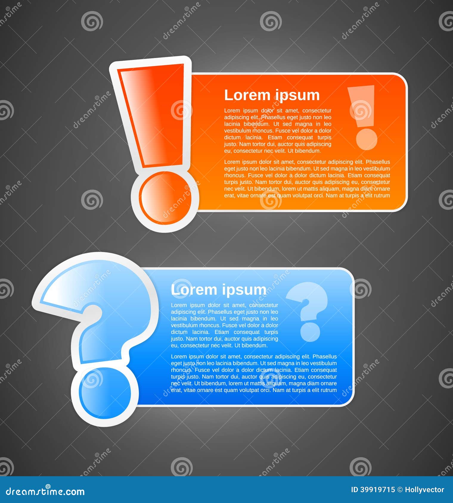 Question and Answer Marks with Text Field Stock Vector - Illustration ...