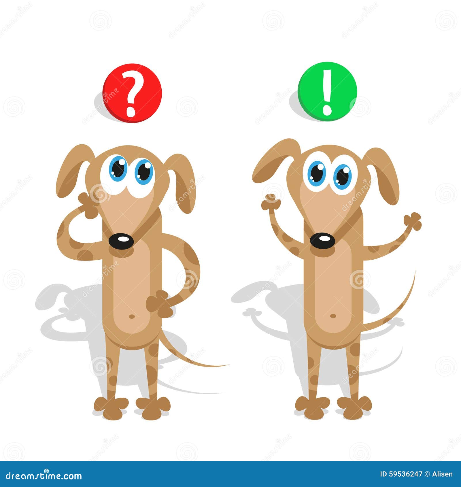 Question and Answer in the Mind at a Pet Puppy Stock Vector ...