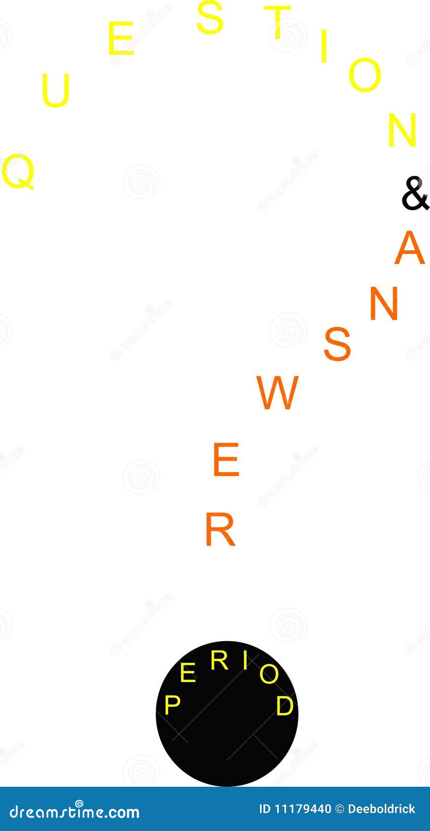 Question and Answer period stock vector. Illustration of intellect ...