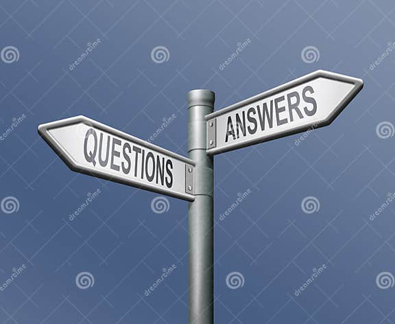 Question Answer Questions Answers Solutions Stock Illustration ...