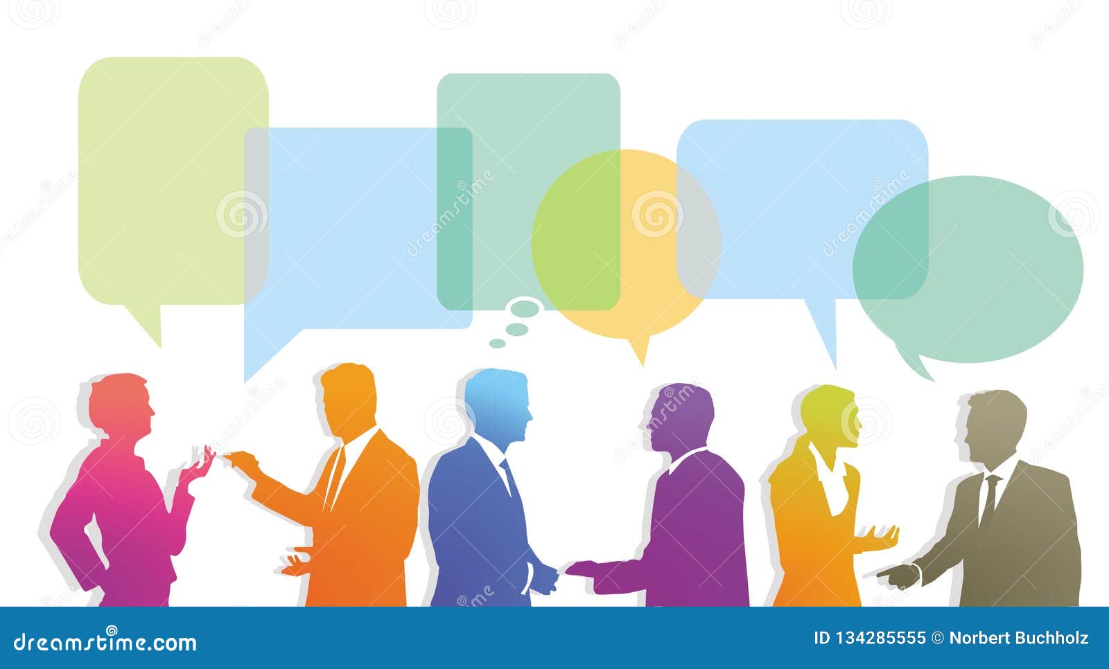 Question and Answer Speech Bubbles with Group Stock Vector ...