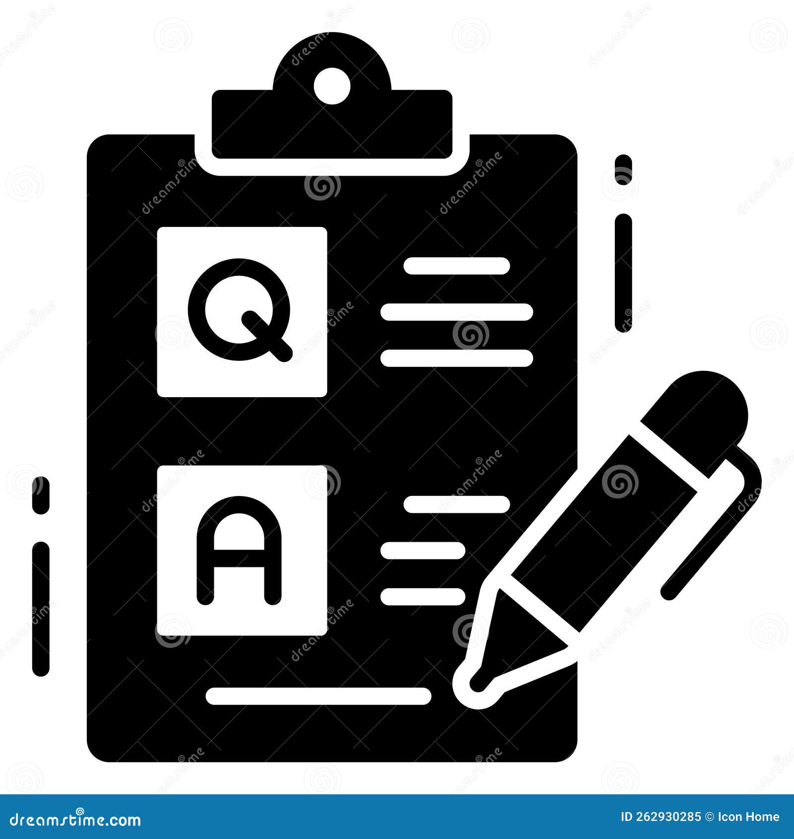 Question Answer Survey Icon, Survey and Feedback, Modern Vector ...
