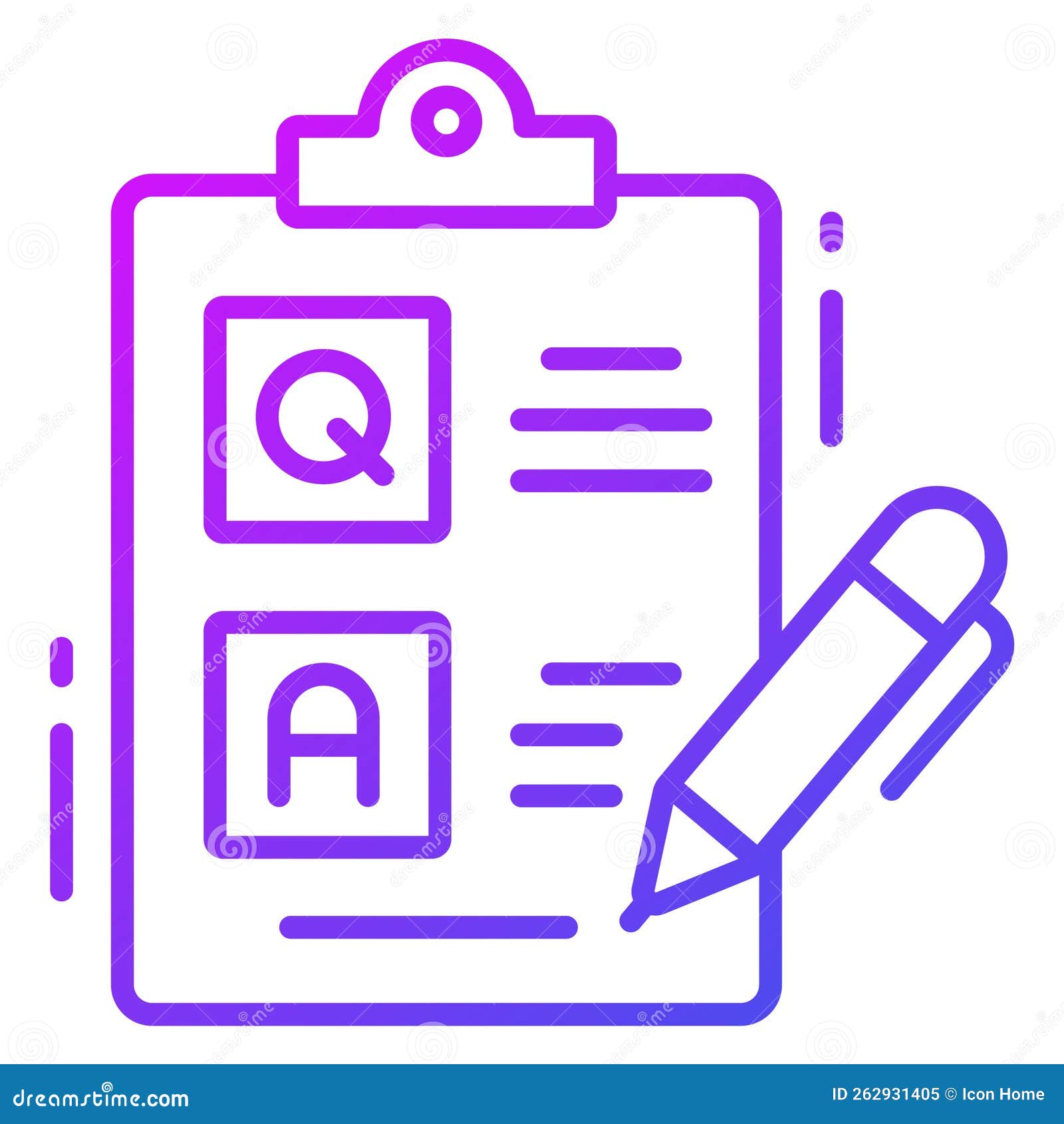 Question Answer Survey Icon, Survey and Feedback, Modern Vector ...