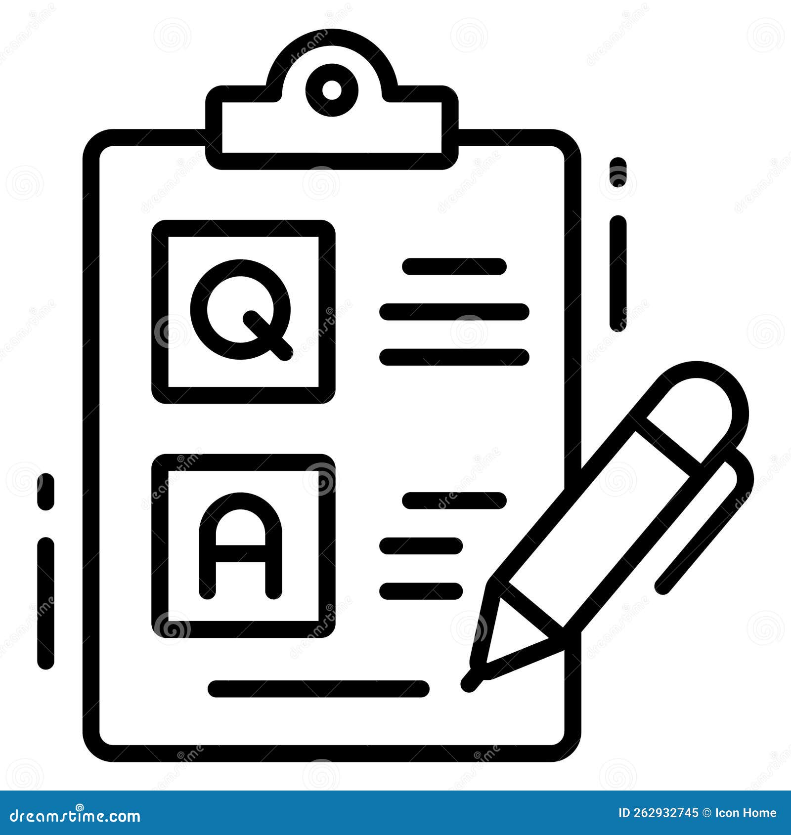 Question Answer Survey Icon, Survey and Feedback, Modern Vector ...