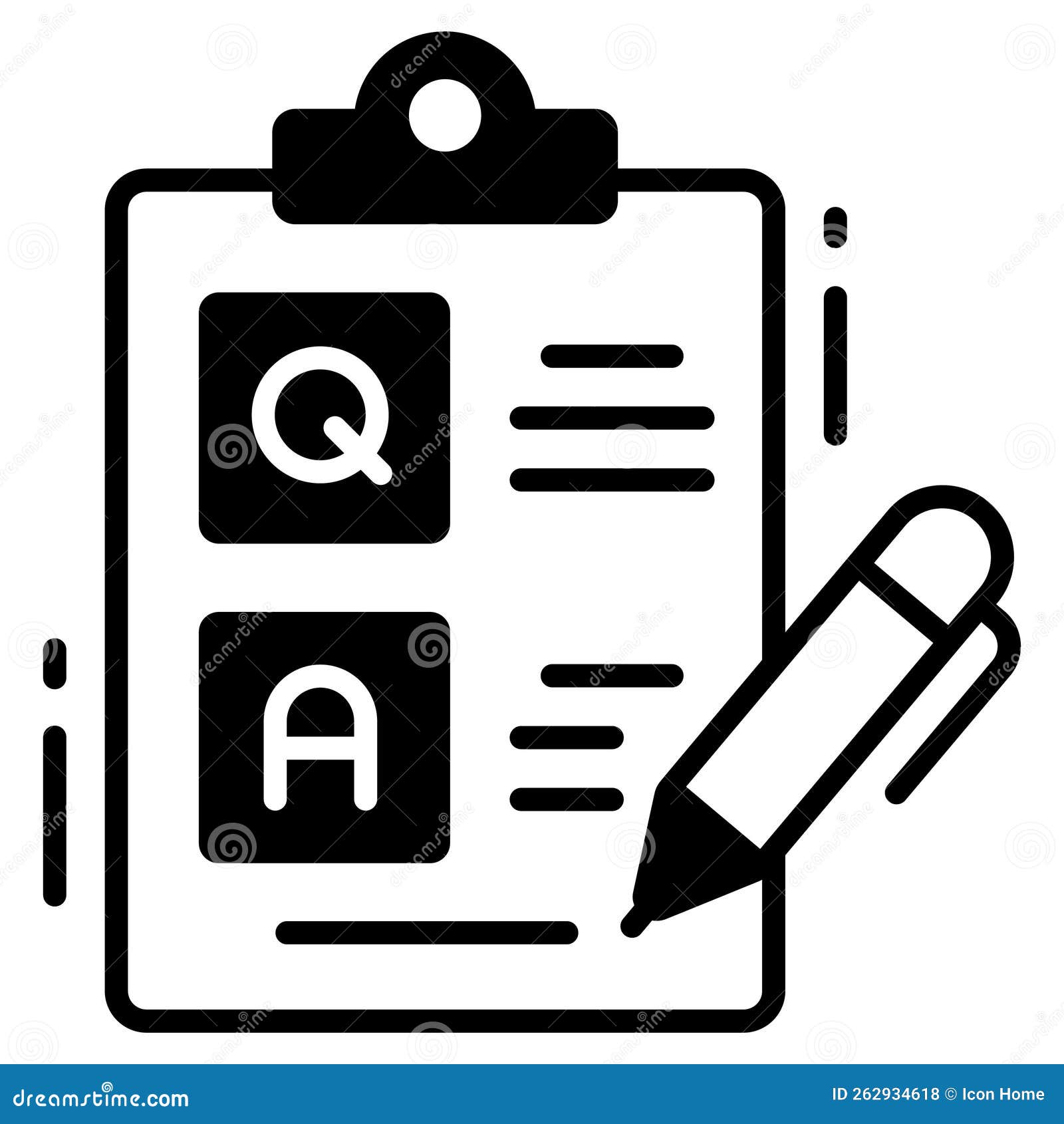 Question Answer Survey Icon, Survey and Feedback, Modern Vector ...