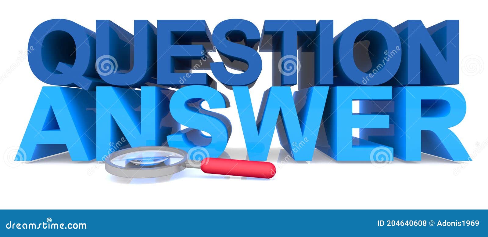Question And Answer Concept On Blue Background, Digital Question Mark ...