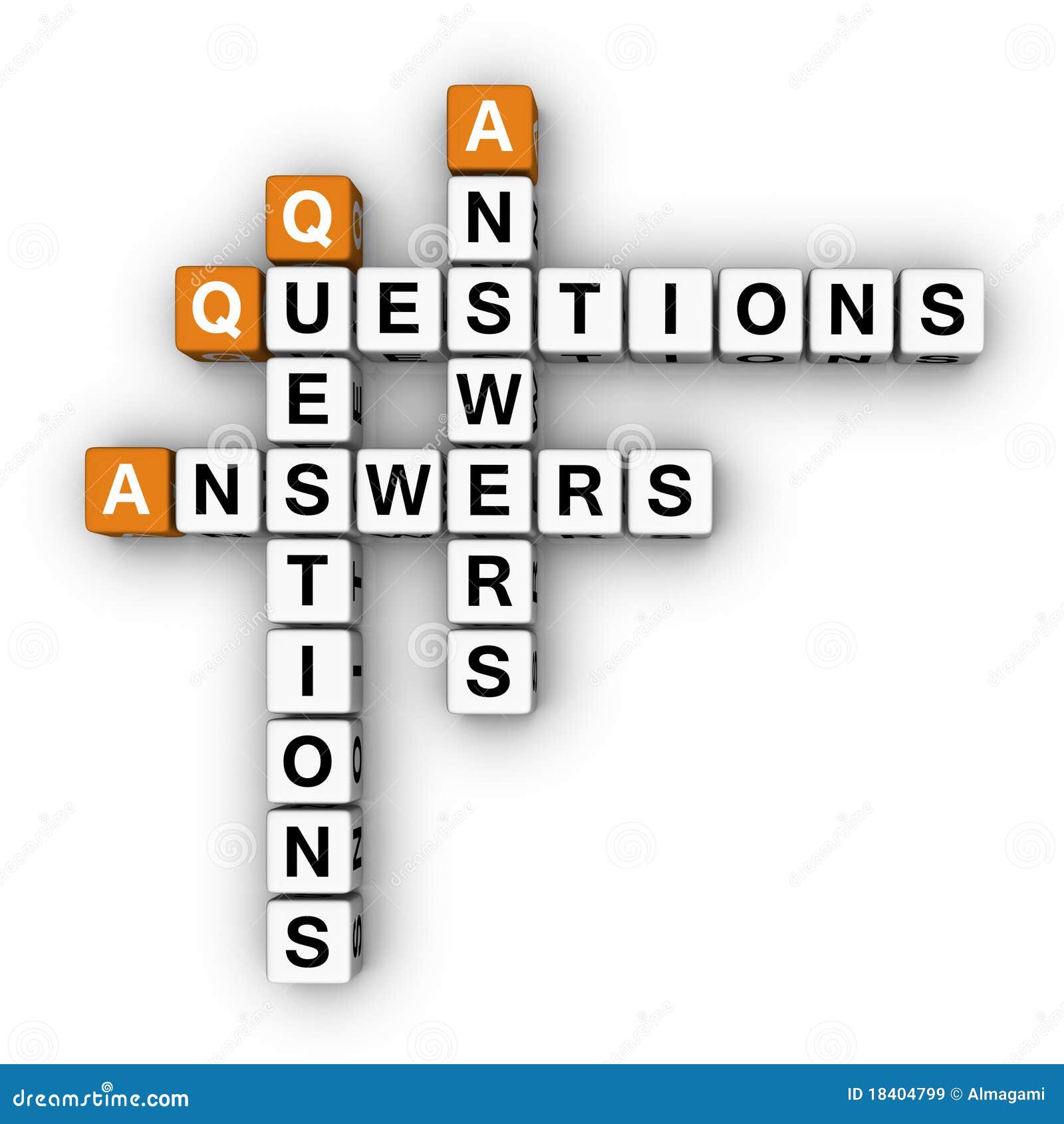Question and Answers stock illustration. Illustration of education ...