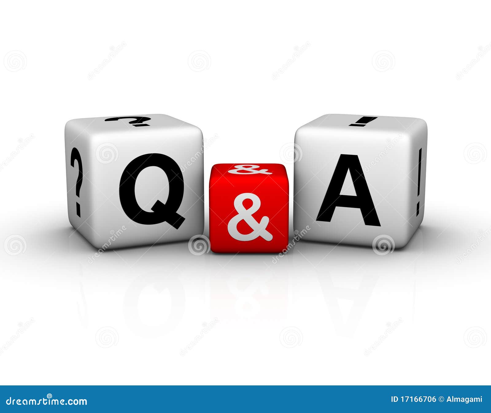 Question and Answers Cubes Symbol Stock Illustration - Illustration of ...