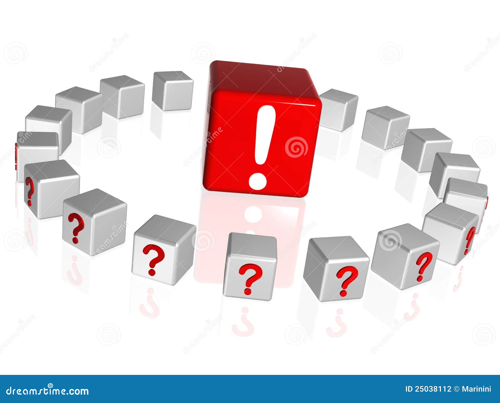 Question and Attention Signs Stock Illustration - Illustration of ...