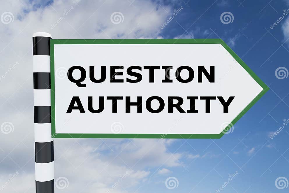 Question Authority concept stock illustration. Illustration of power ...