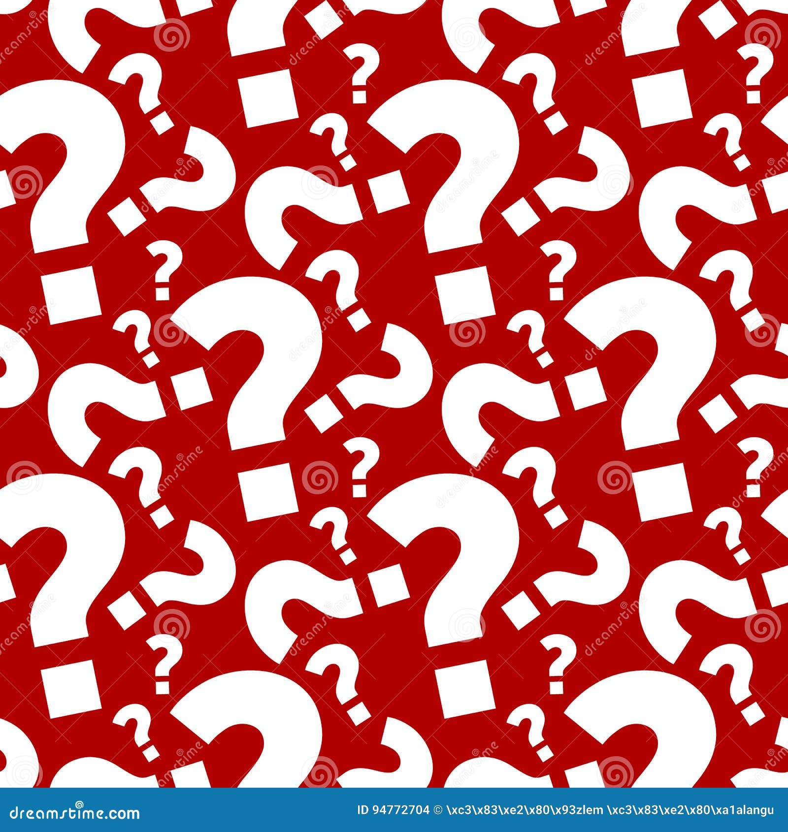 Seamless Question Pattern and Background Vector Illustration Stock ...