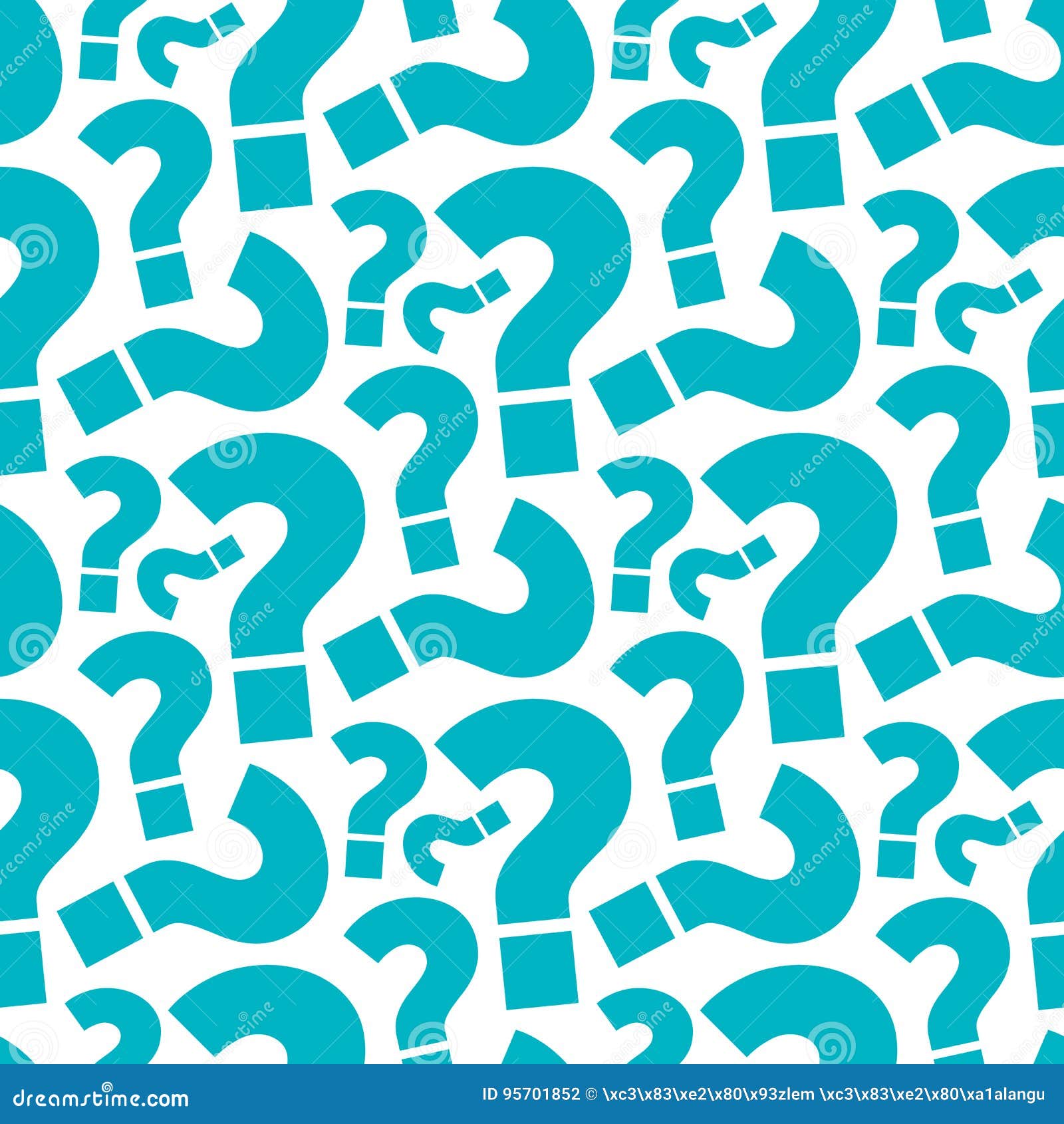 Seamless Question Pattern and Background Vector Illustration Stock ...