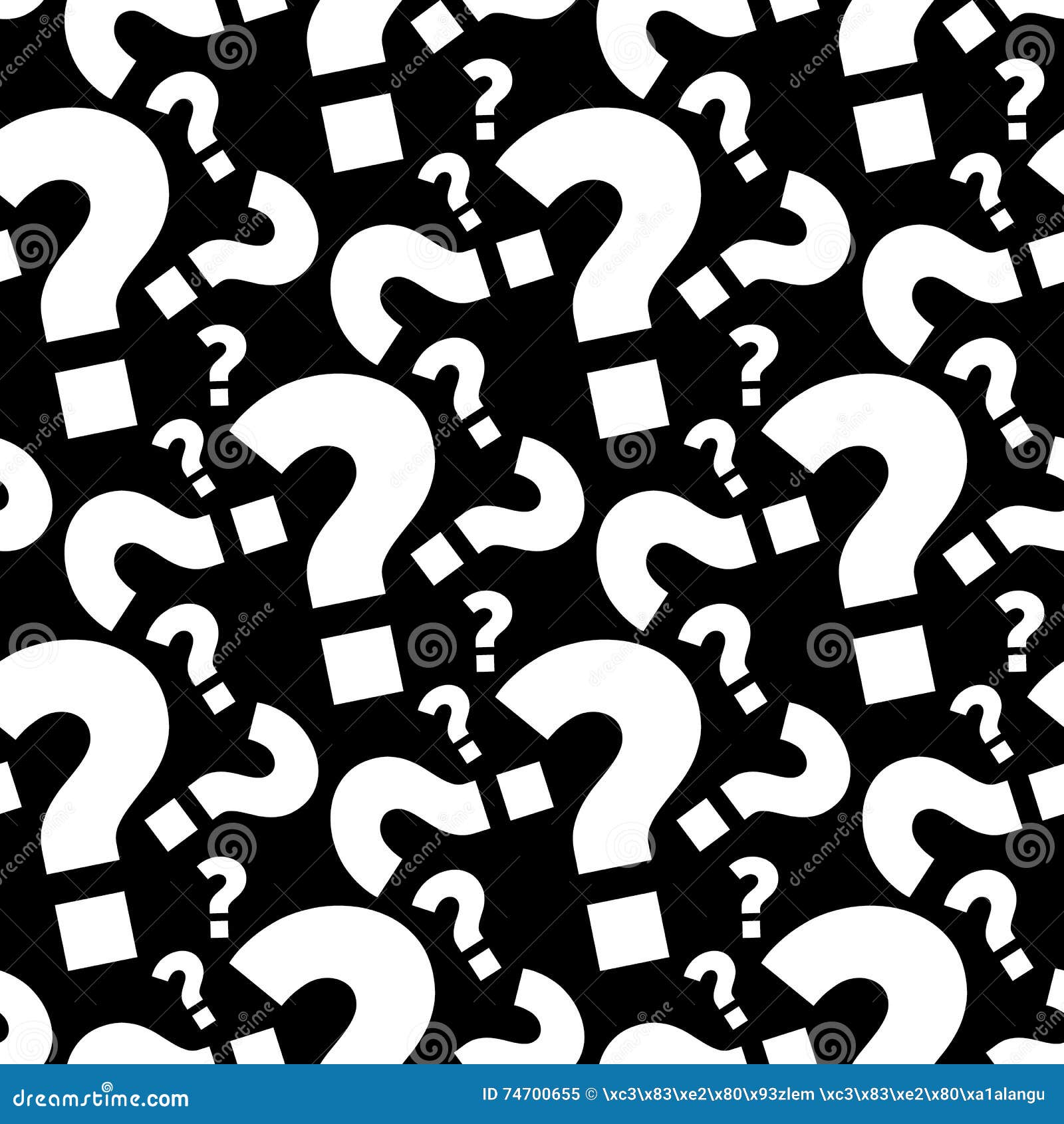 Seamless Question Mark Pattern Vector | CartoonDealer.com #91068106