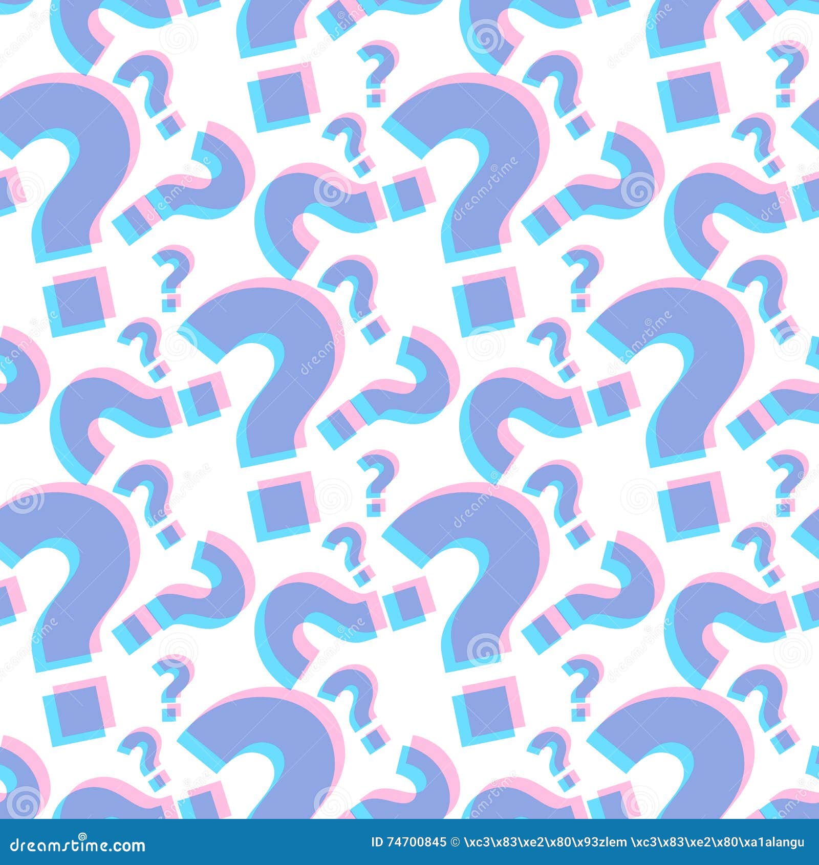 Seamless Question Pattern and Background Vector Illustration Stock ...