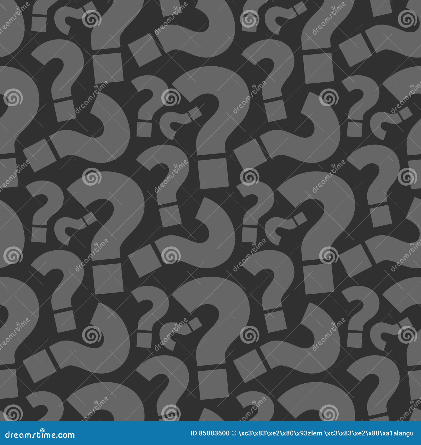 Seamless Question Pattern and Background Vector Illustration Stock ...