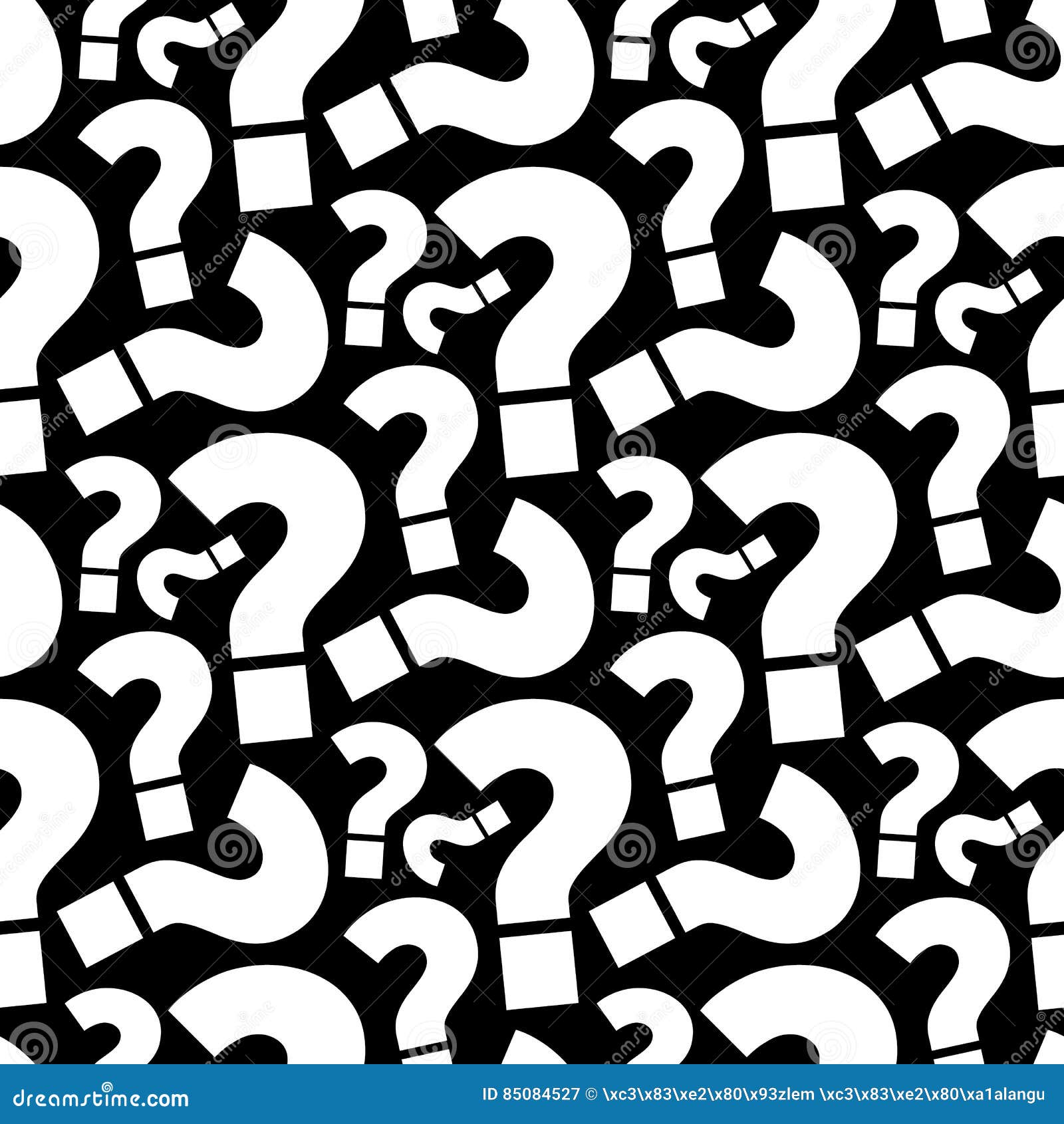 Seamless Question Pattern and Background Vector Illustration Stock ...