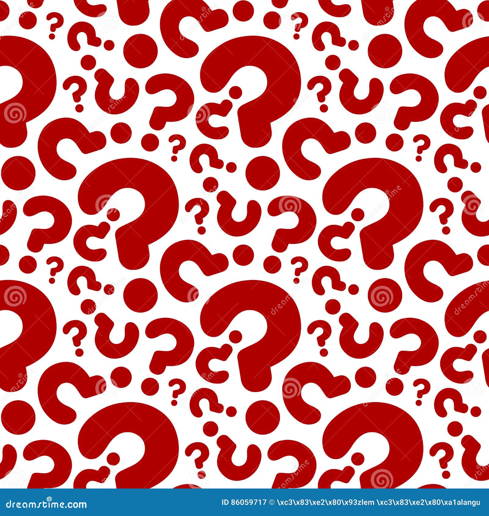 Seamless Question Pattern and Background Vector Illustration Stock ...