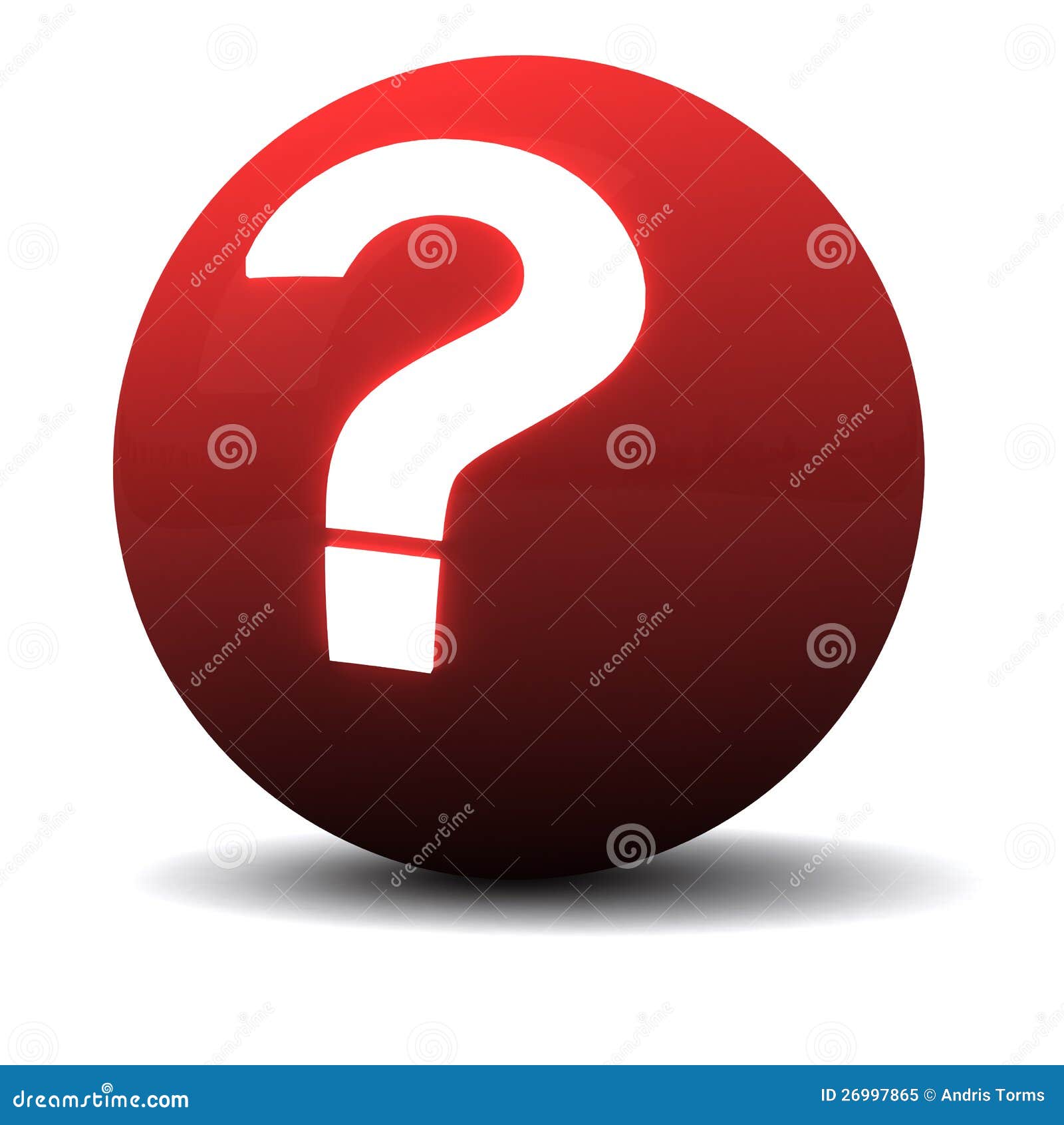 Question ball 3d stock illustration. Illustration of conceptual - 26997865