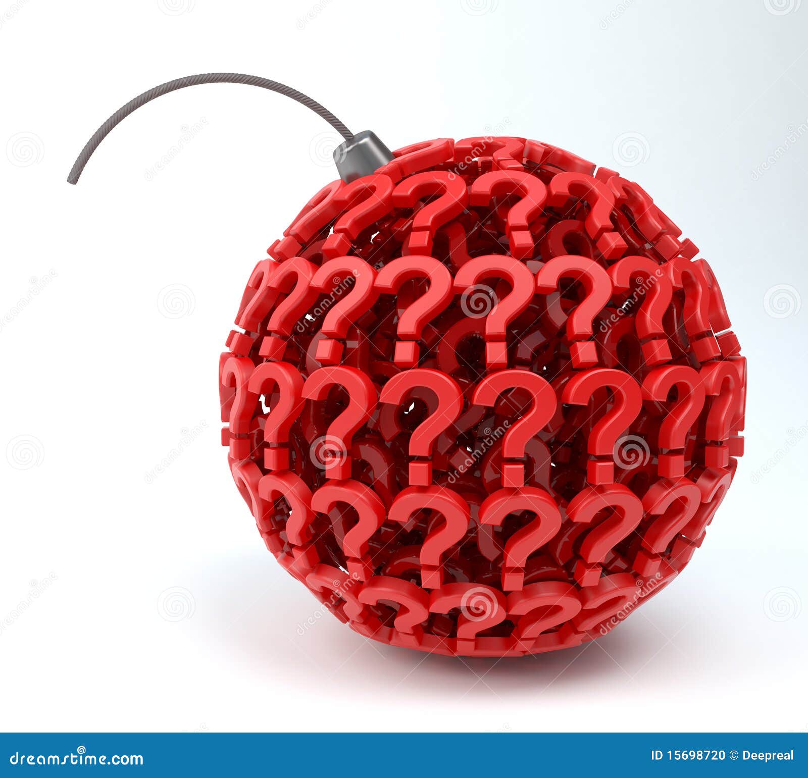 Question Bomb stock illustration. Illustration of risk - 15698720