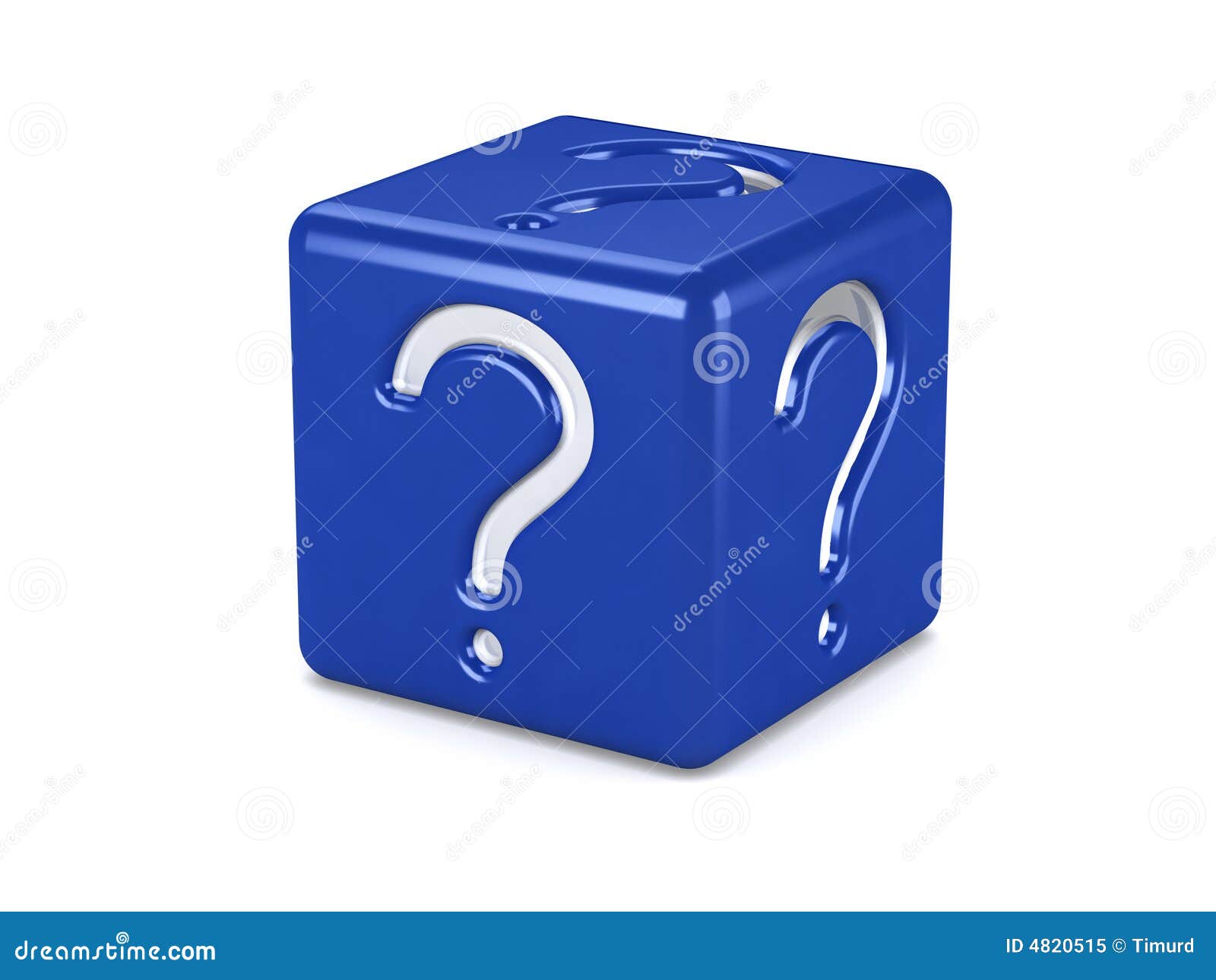 Question box stock illustration. Illustration of blue - 4820515