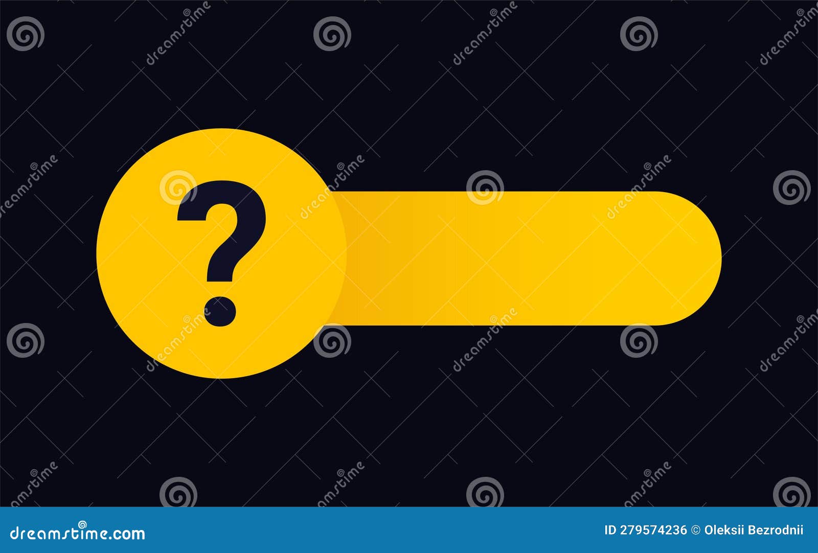 Question Box Faq Vector Text Banner Stock Illustration - Illustration ...