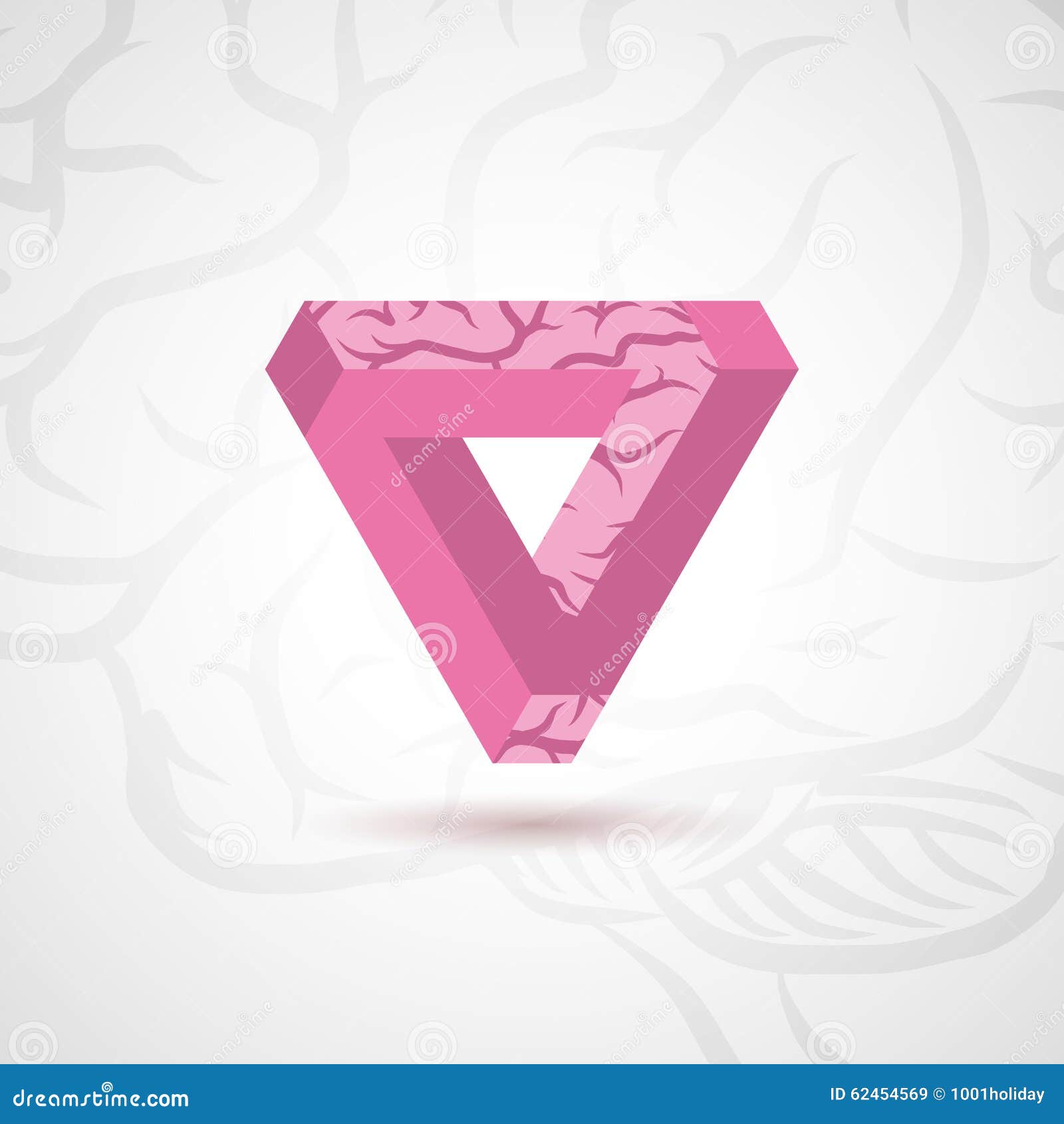 Question of Brain Illusions Stock Vector - Illustration of conceptual ...