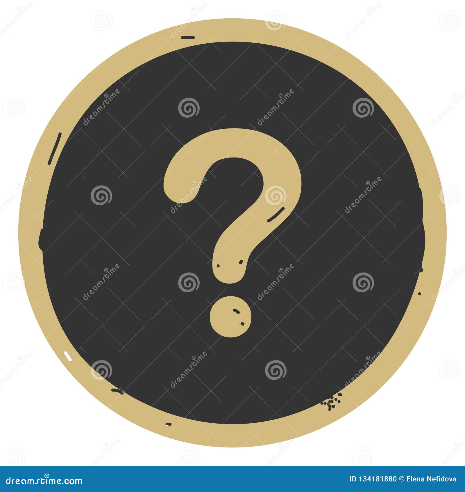 Question Button Icon Vector Illustration on Gray Background Stock ...