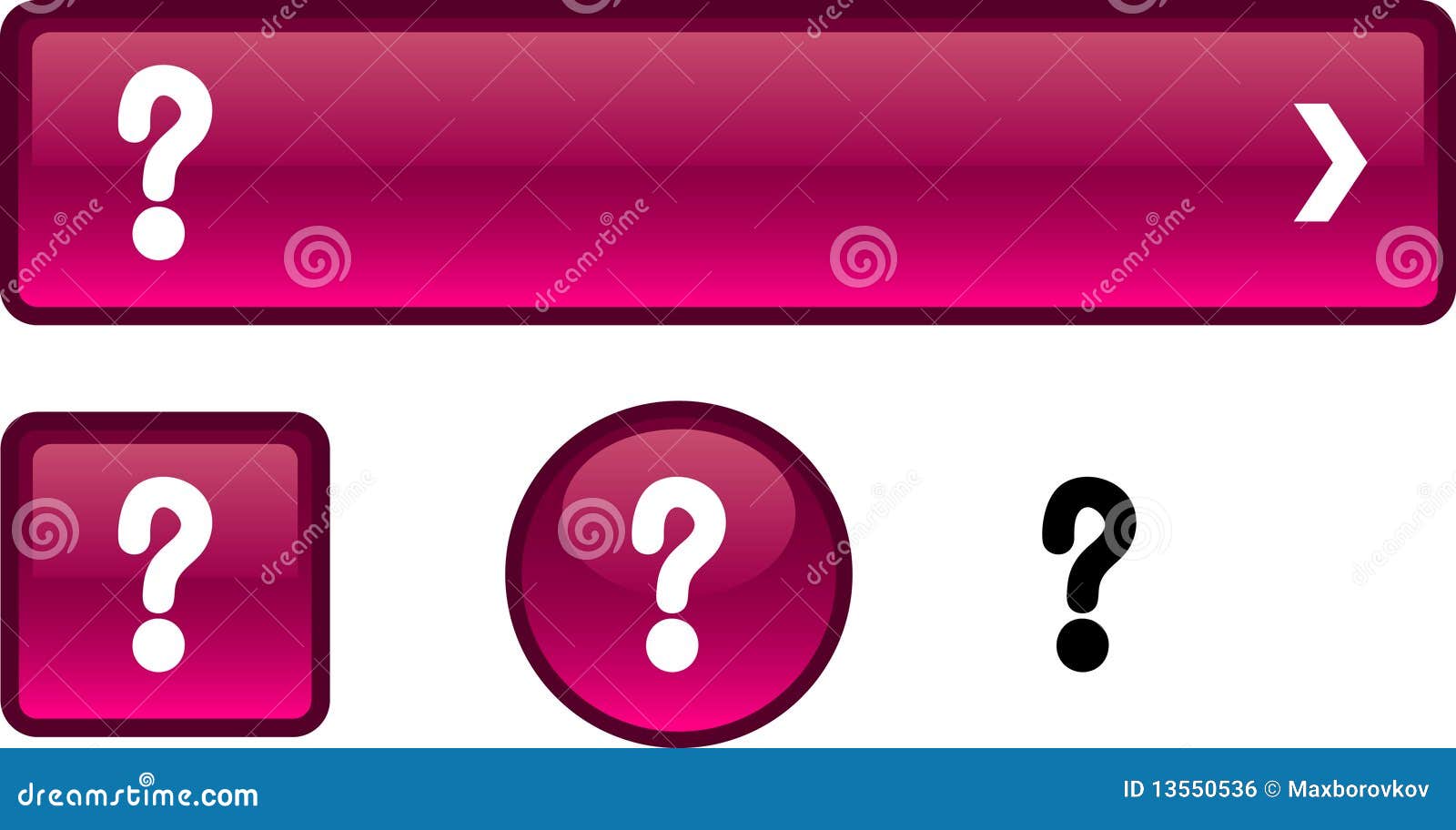 Question button set. stock illustration. Illustration of icon - 13550536