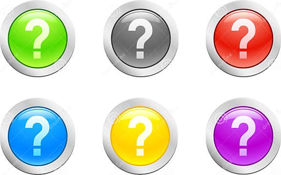 Question button. [Vector] stock vector. Illustration of computer - 3529814