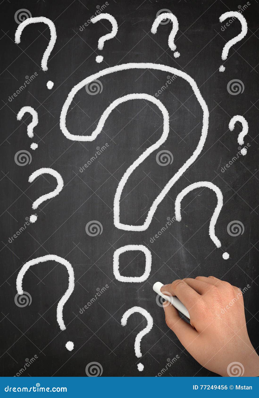 Question Chalkboard Write Concept 3d Illustration Stock Illustration ...