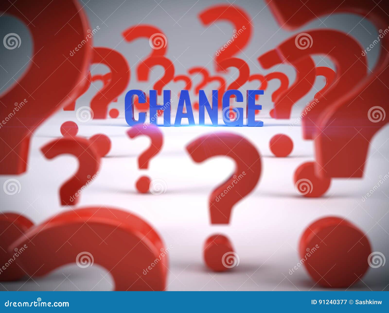 Question and change word stock illustration. Illustration of goal ...