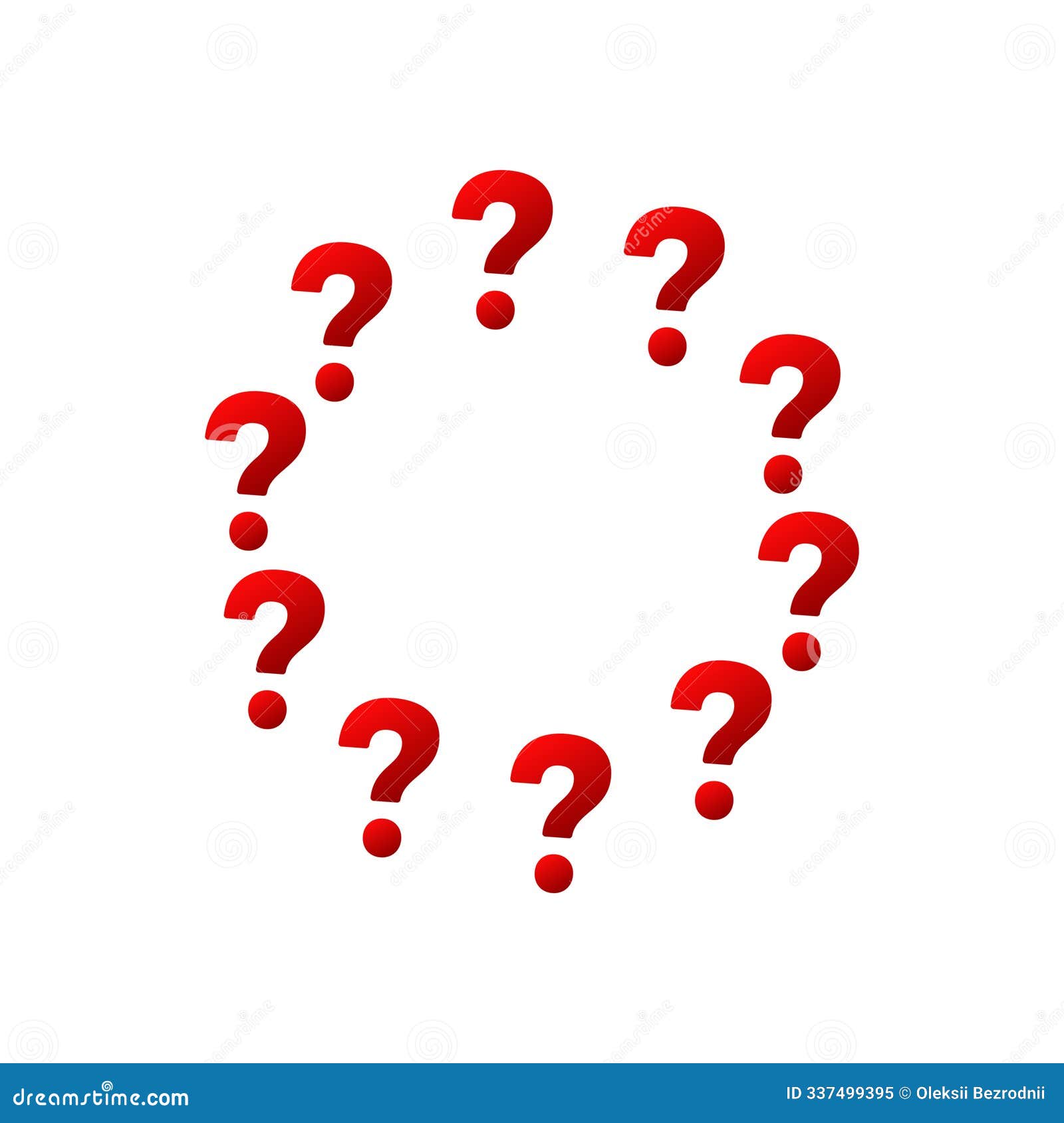 Question Circle Frame. Question Round Border Cartoon Vector ...