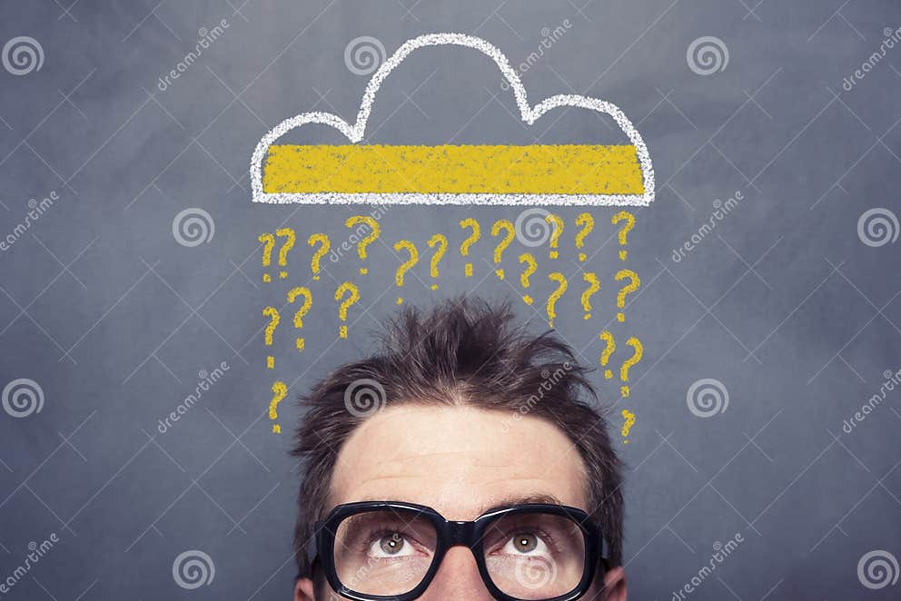 Question Cloud stock image. Image of face, industry - 101401643