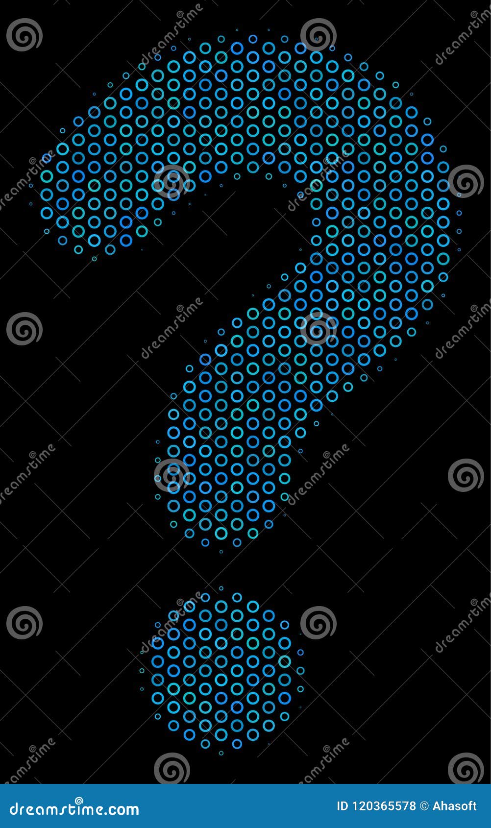 Question Collage Icon of Halftone Circles Stock Vector - Illustration ...