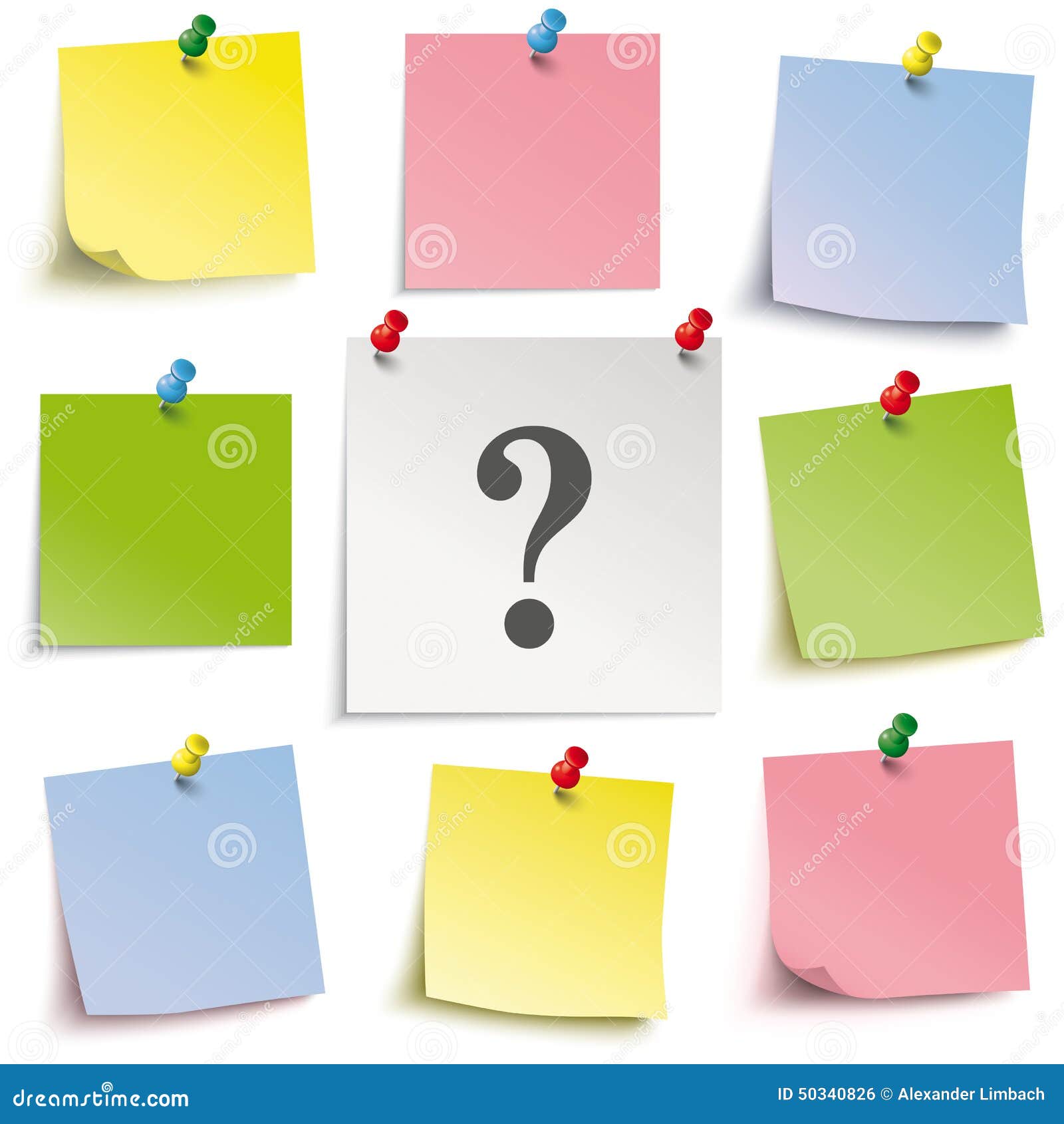 Question Colored Sticks Pins Stock Vector - Illustration of ...