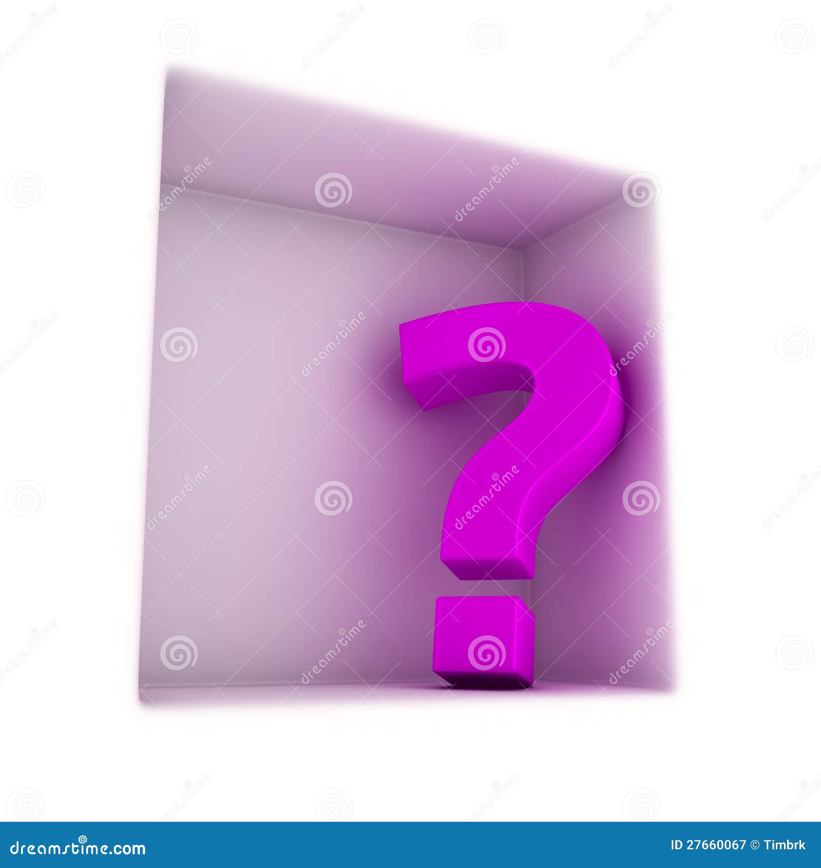 Question in the corner stock illustration. Illustration of niche - 27660067