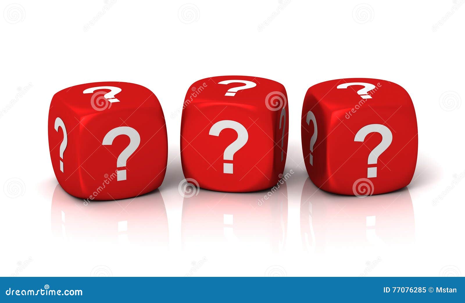Question Cubes Concept 3d Illustration Stock Illustration ...