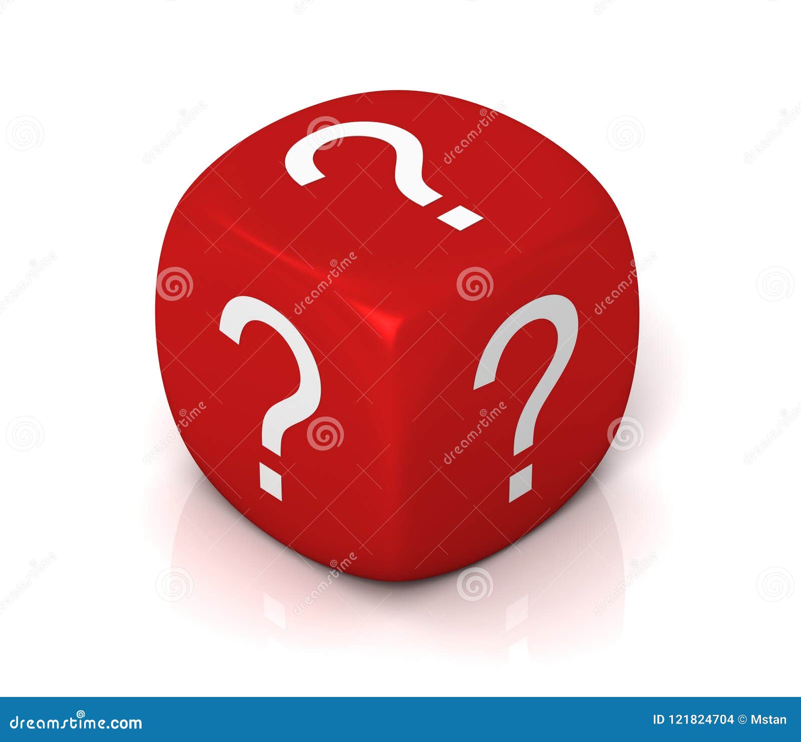 Question Cubes Concept 3d Illustration Stock Illustration ...