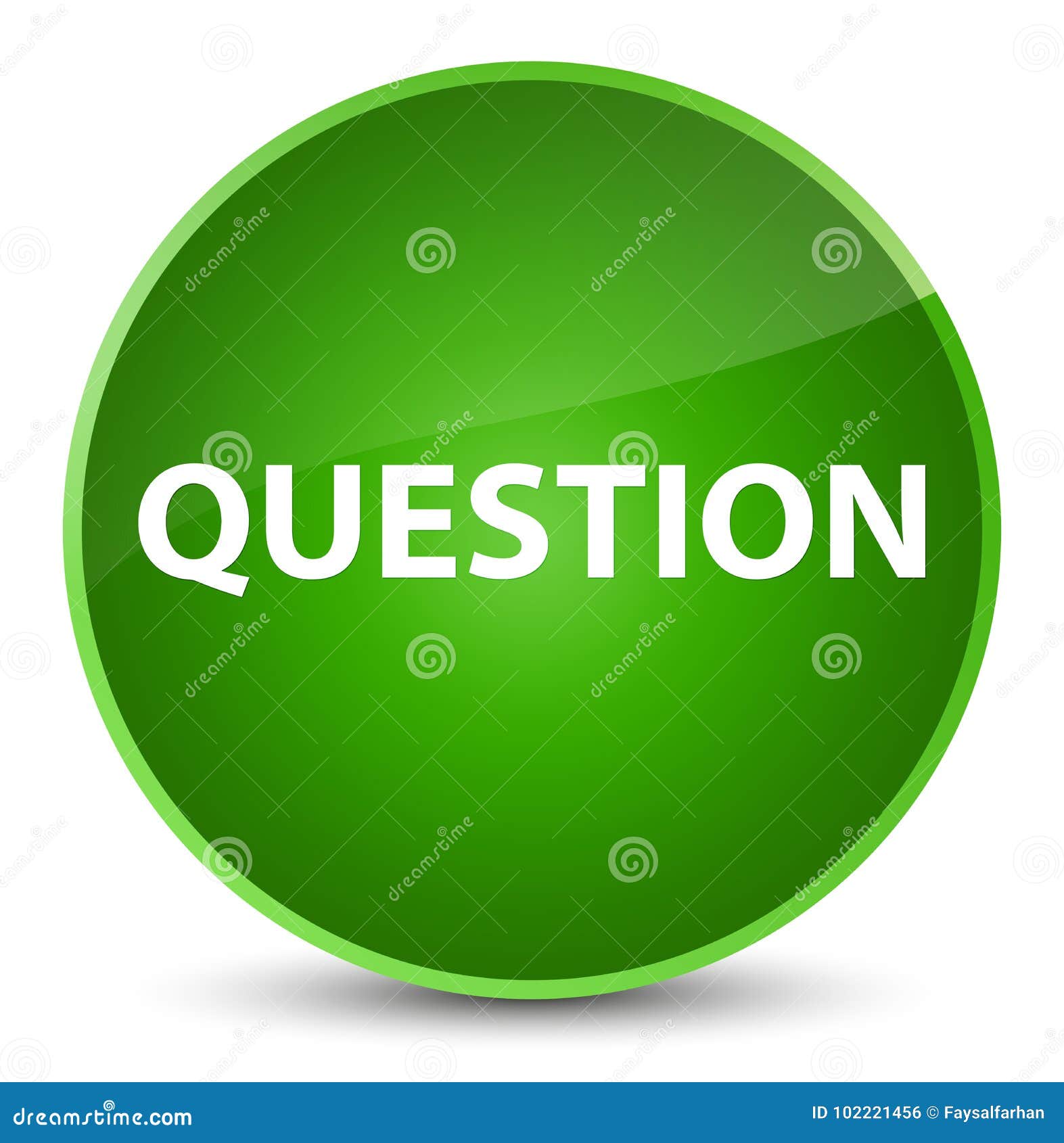 Question Elegant Green Round Button Stock Illustration - Illustration ...