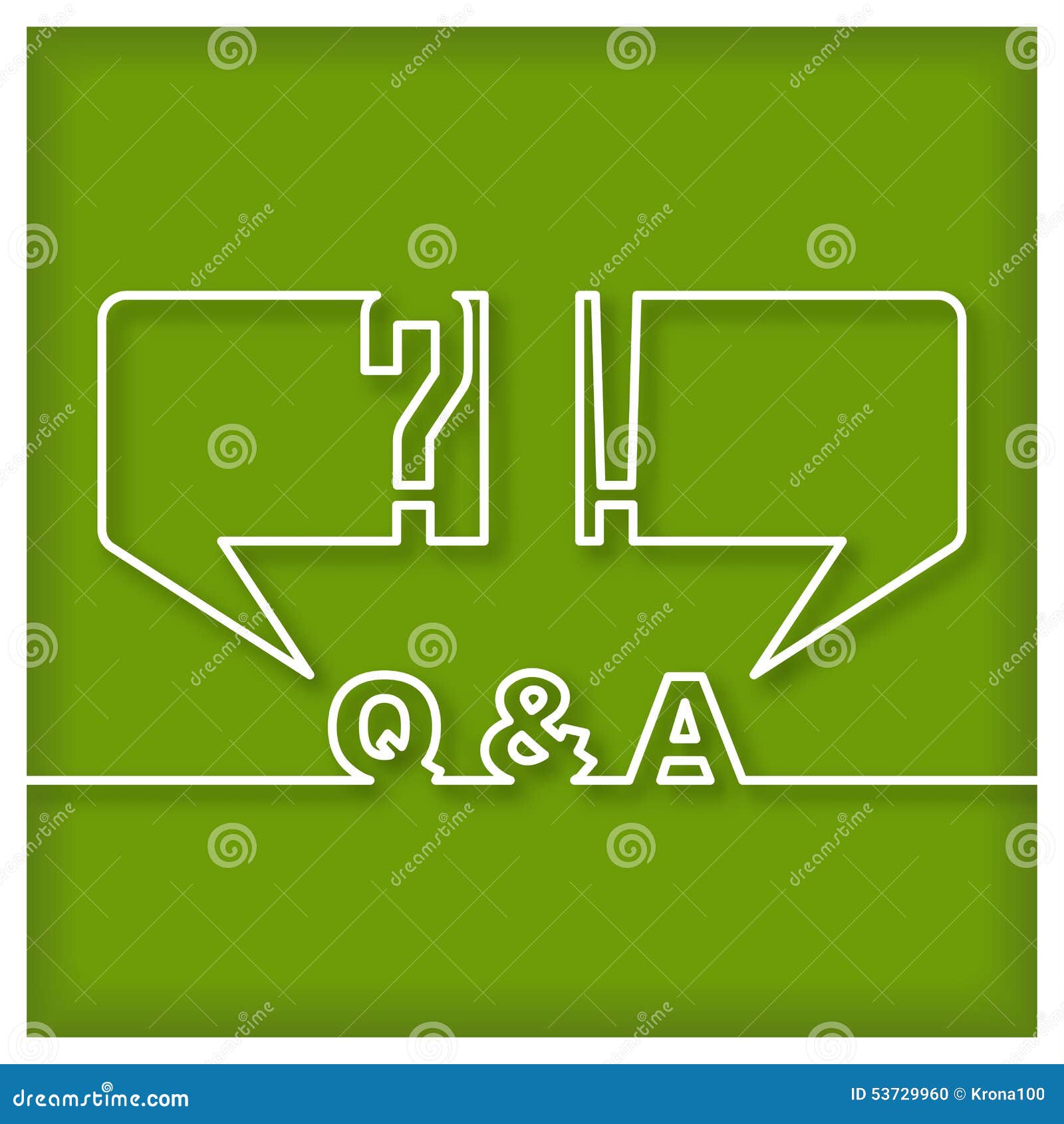 Question end Answer Icon stock vector. Illustration of opinion - 53729960