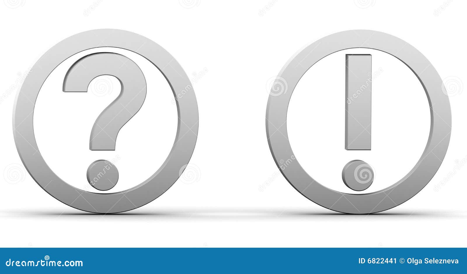 Question exclamation marks stock illustration. Illustration of render ...