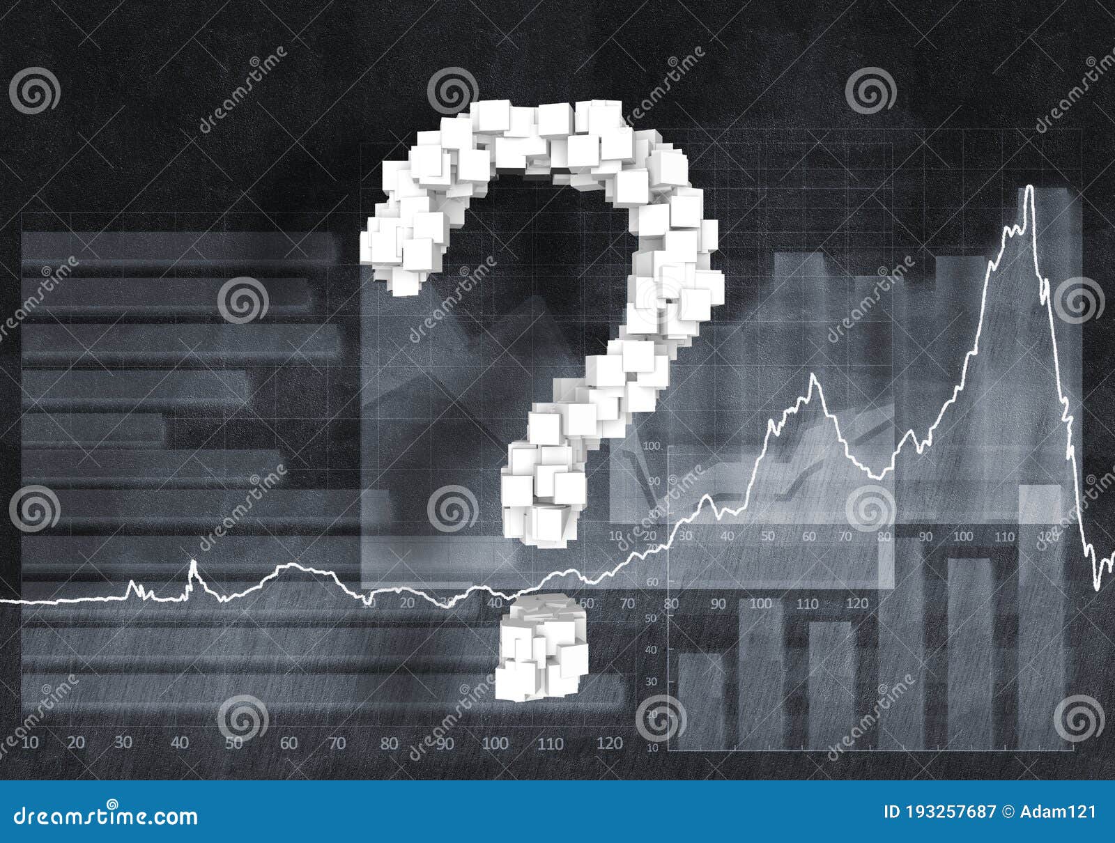 Question of Financial Growth Stock Image - Image of background ...
