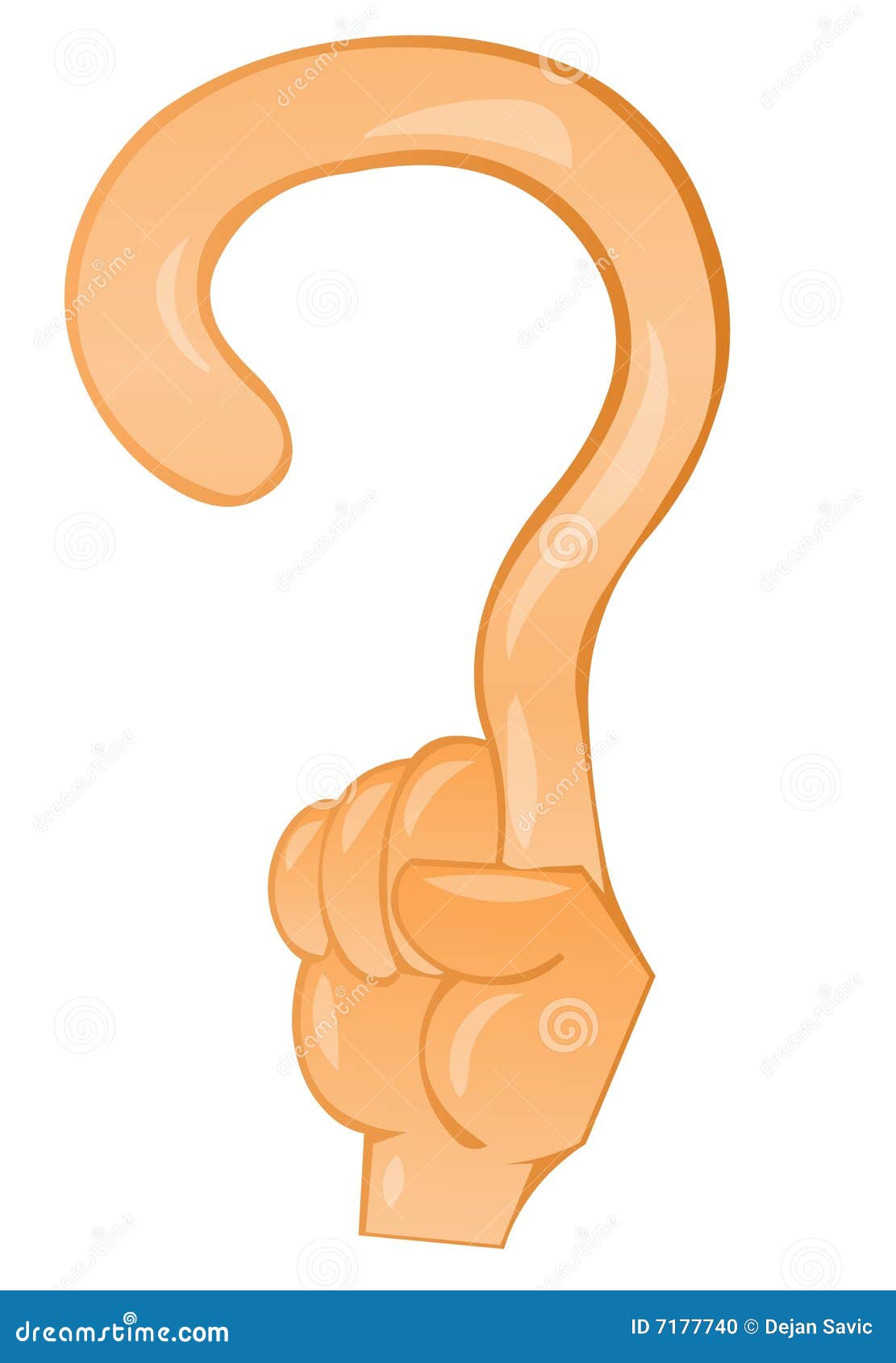 Question finger stock illustration. Illustration of draw - 7177740