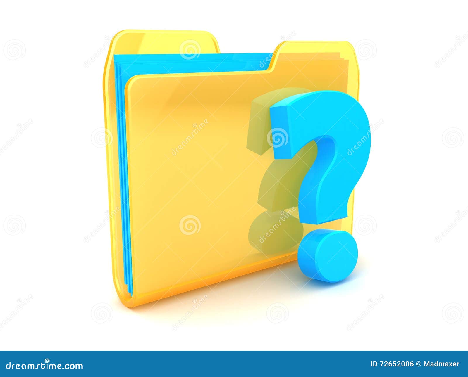 Question folder icon stock illustration. Illustration of symbol - 72652006