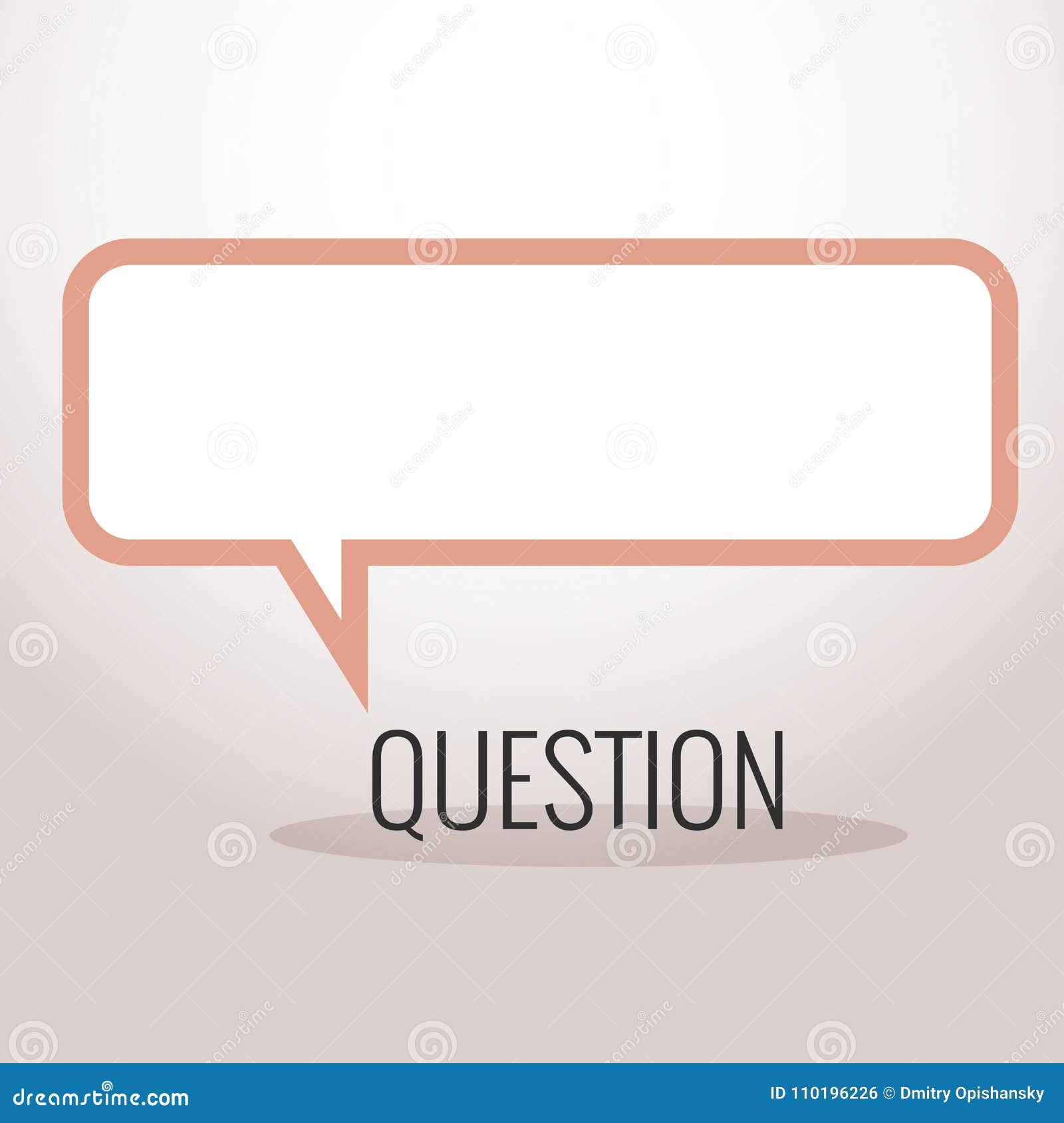 Question, Form To Insert Text Stock Vector - Illustration of forum ...