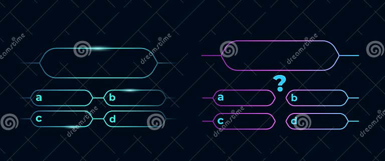 Question Frame for Quiz Game in Colorful Style with Gradient. Stock ...