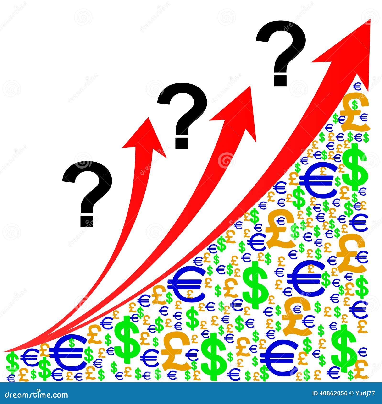Question growth chart stock vector. Illustration of interaction - 40862056